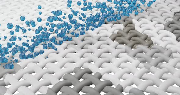3d Animation Of Cleaning The Fabric Structure From Dirt, Sweat, Stains ...