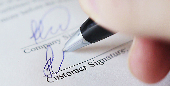 Customer Signature, Stock Footage | VideoHive