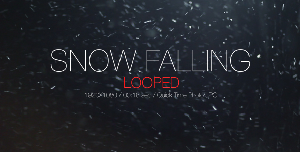 Snow Falling 2, Stock Footage | VideoHive
