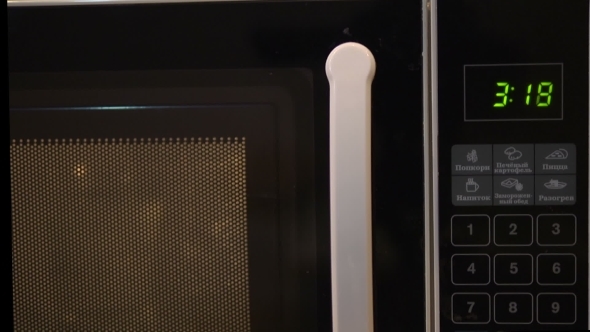 Countdown In The Microwave, Stock Footage | VideoHive