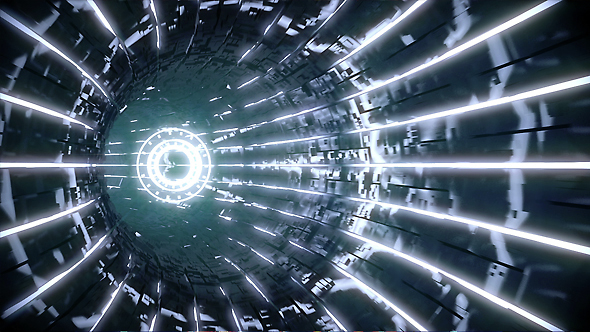 VJ Blue Neon Tunnel, Motion Graphics | VideoHive