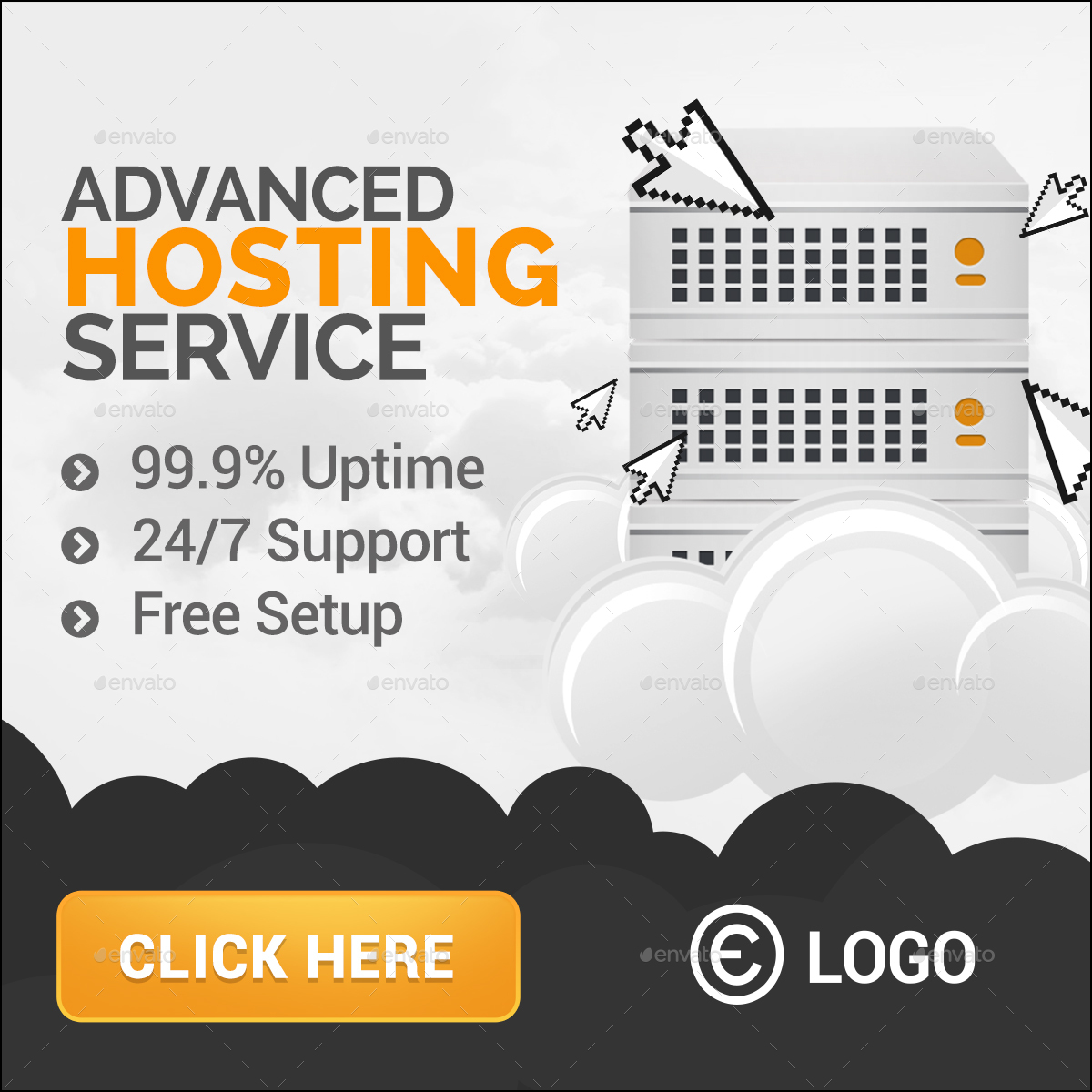 Web Hosting Banners by Hyov | GraphicRiver