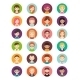 Collection of Different Round Avatars, Vectors | GraphicRiver