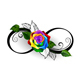 Infinity Symbol with Rainbow Rose, Vectors | GraphicRiver