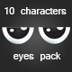 10 character eyes pack, Graphics | GraphicRiver