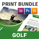 Golf Club Print Bundle, Print Templates | GraphicRiver