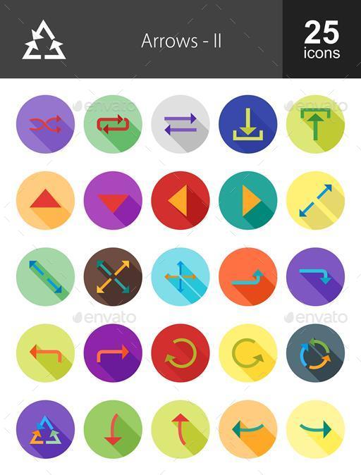 500 Arrows Icons Bundle, Icons | GraphicRiver