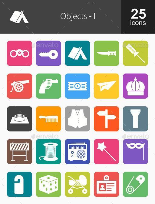 500 Objects Icons Bundle by IconBunny | GraphicRiver