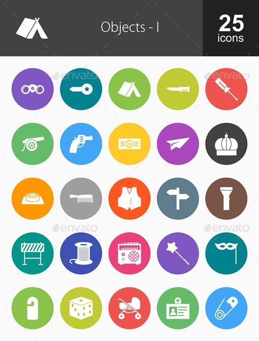 500 Objects Icons Bundle by IconBunny | GraphicRiver