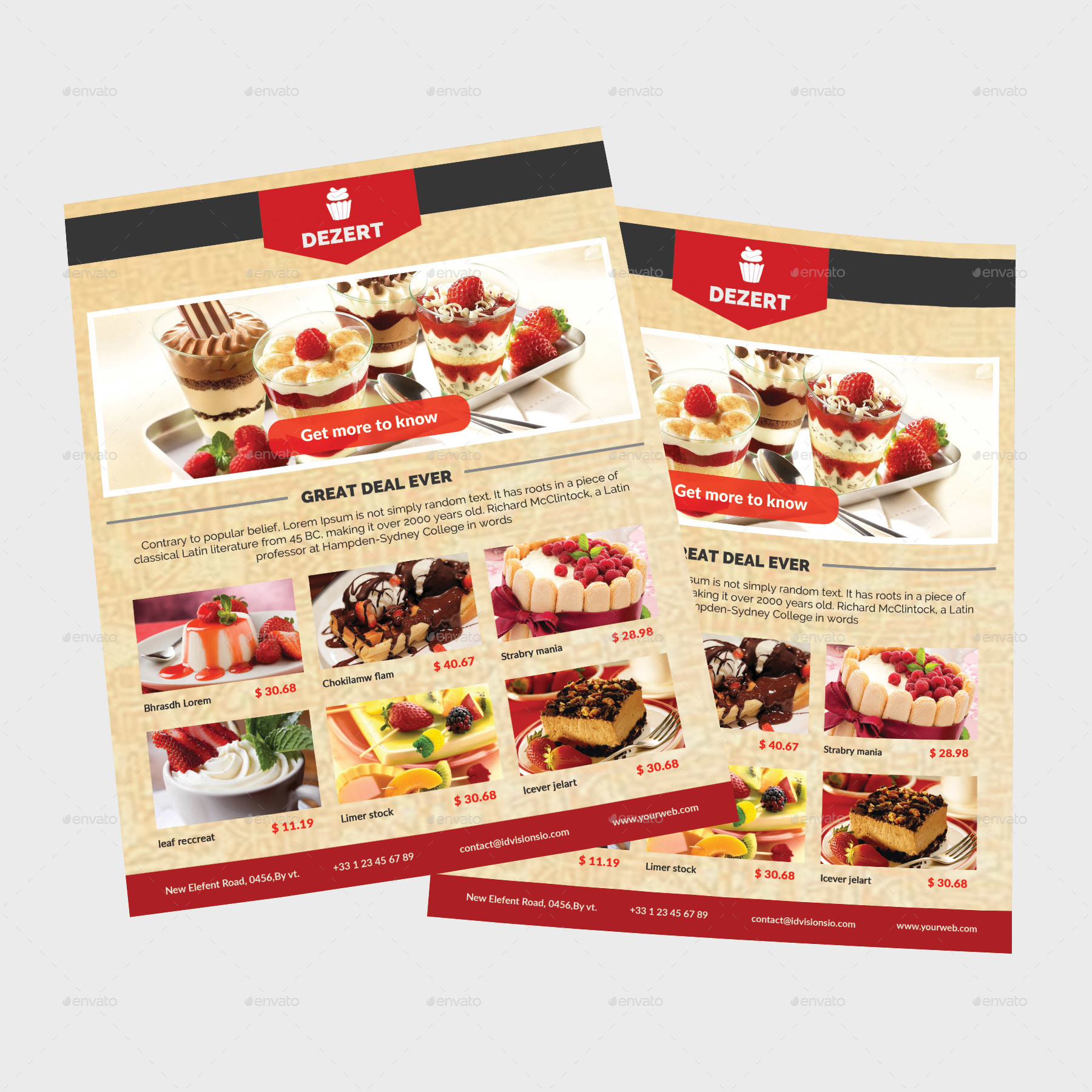 FOOD Flyer, Print Templates | GraphicRiver