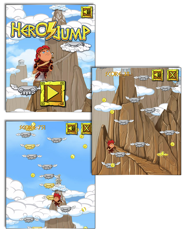 Hero Jump - HTML5 Arcade Game by codethislab | CodeCanyon