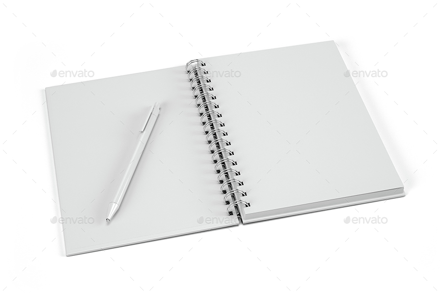Notebook Mock-up, Graphics | GraphicRiver