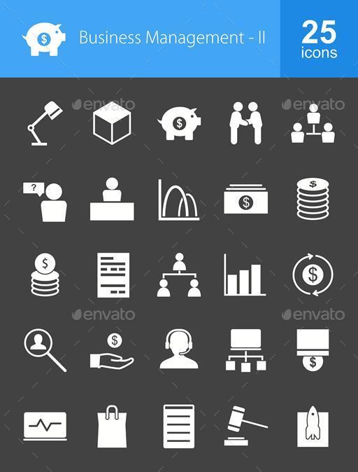 500 Business Management Icons Bundle, Icons | GraphicRiver