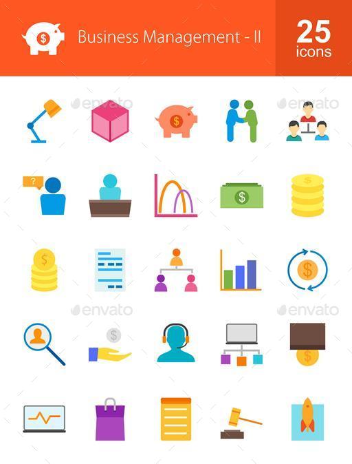 500 Business Management Icons Bundle, Icons | GraphicRiver