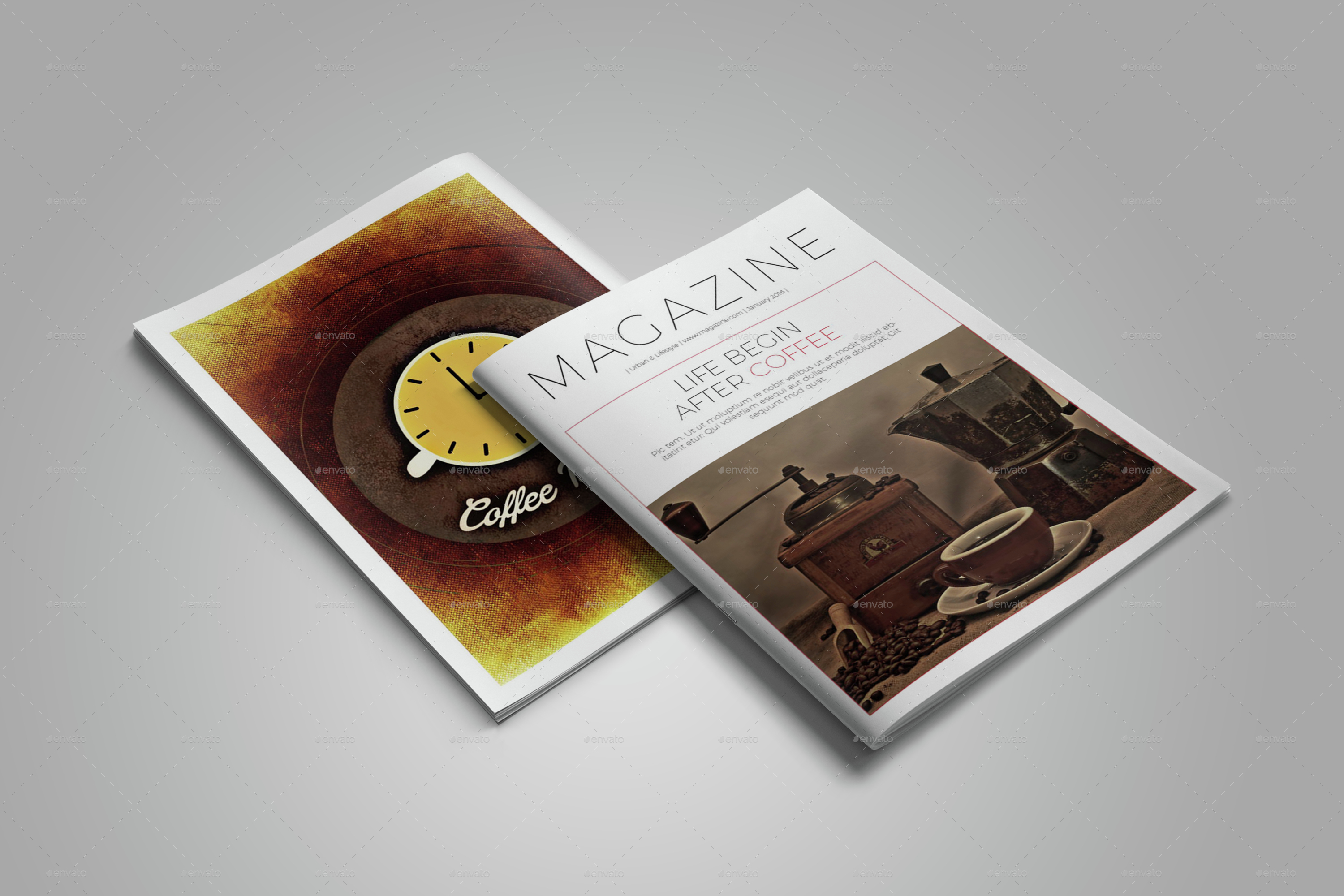 Clean & Minimal Magazine Template, Print Templates | GraphicRiver