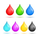 Glossy Drops CMYK and RGB. Vector, Vectors | GraphicRiver
