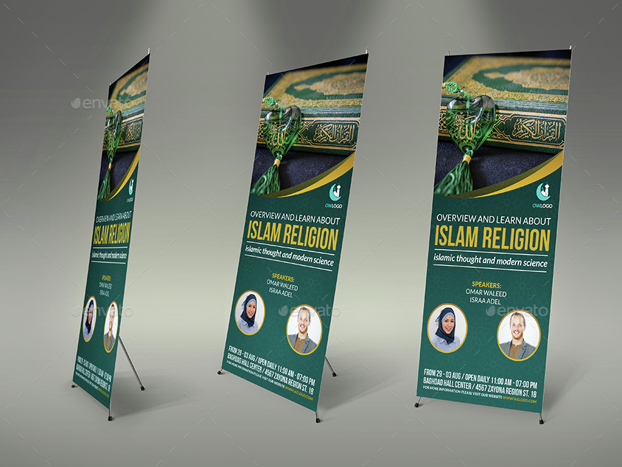 Islam Signage Rollup Banner Template, Print Templates | GraphicRiver