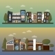 Vector Flat Illustration Of Two Family House, Vectors | GraphicRiver