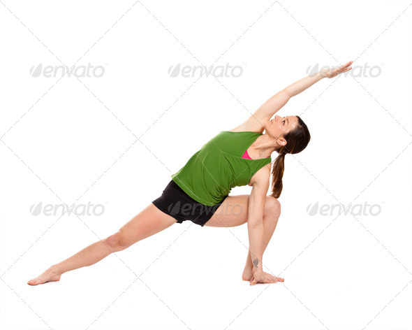 woman doing extended side angle Stock Photo by wollwerth | PhotoDune