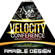 Velocity Conference Church Flyer, Print Templates | GraphicRiver