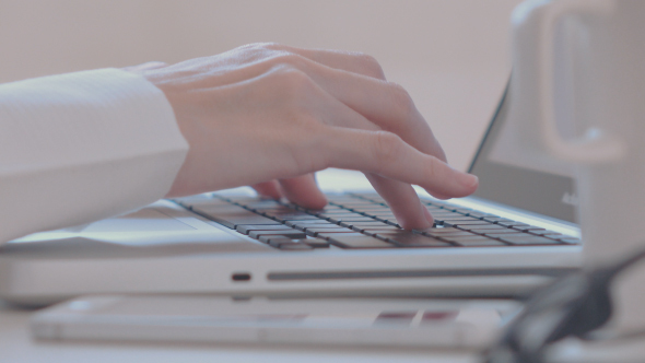 Typing Texting On Computer, Stock Footage | VideoHive