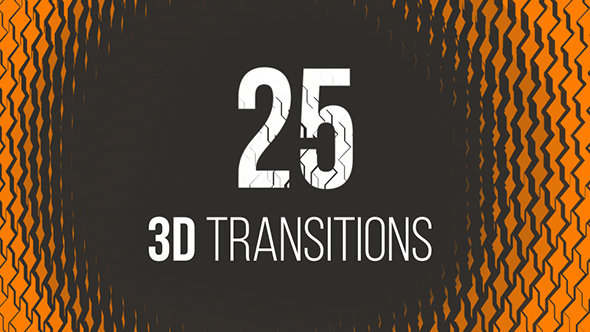 25 3D Transitions Pack, Motion Graphics | VideoHive