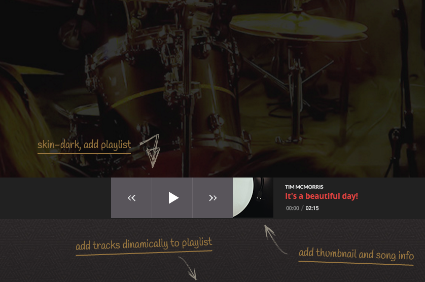 Animated Audio Player with Playlist by ZoomIt | CodeCanyon