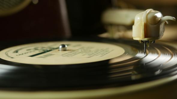 Old Vinyl Spinning Record, Stock Footage | VideoHive
