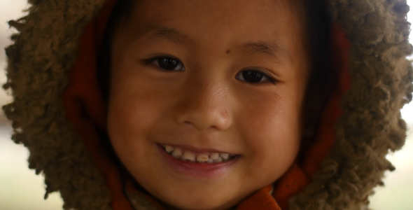 Poor Little Boy Happy Smile, Stock Footage | VideoHive
