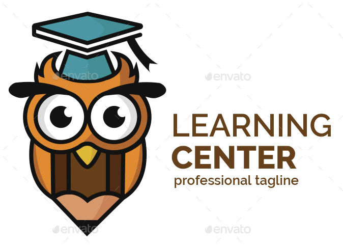 Learning Center - Logo Owl Template by RizkiWildanii | GraphicRiver