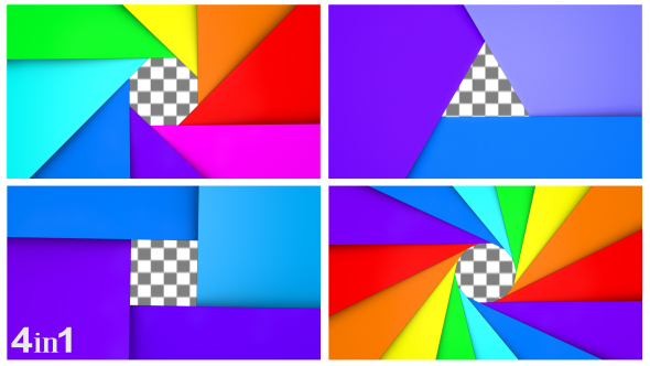 Colorful Camera Shutter Transition (4-Pack), Motion Graphics | VideoHive
