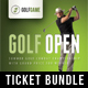 3 Golf Ticket Template Bundle, Print Templates | GraphicRiver