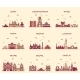 Set Indian Cities Vector Illustration Linear, Vectors | GraphicRiver