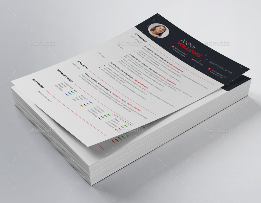 Clean Resume/CV, Print Templates | GraphicRiver