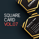 Square Business Card 7, Print Templates | GraphicRiver
