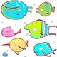 Cartoon Fish Set for Children Hand Drawn, Vectors | GraphicRiver