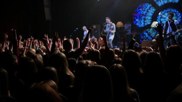 People Jumping At Rock Concert, Stock Footage | VideoHive