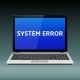 Laptop with System Error Message on Blue Screen, Vectors | GraphicRiver