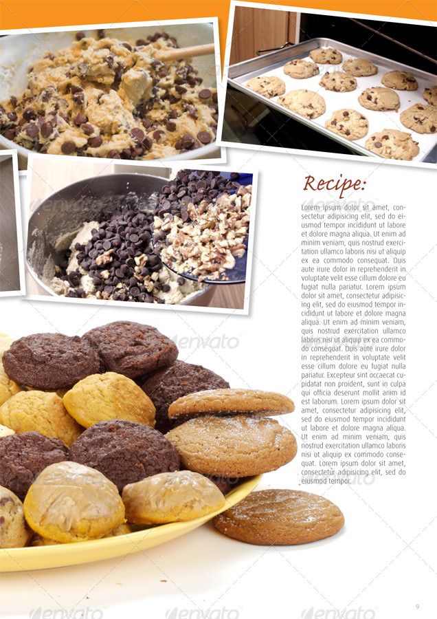 Indesign Food Magazine Template in A4 format, Print Templates ...