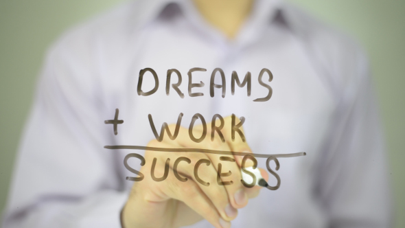 Dreams + Work = Success, Stock Footage | VideoHive