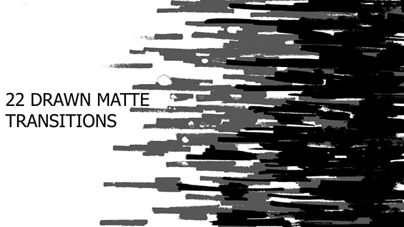 22 Drawn Matte Transitions, Motion Graphics | VideoHive