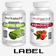 Label Design Template Bottle Nutrition Supplement, Print Templates