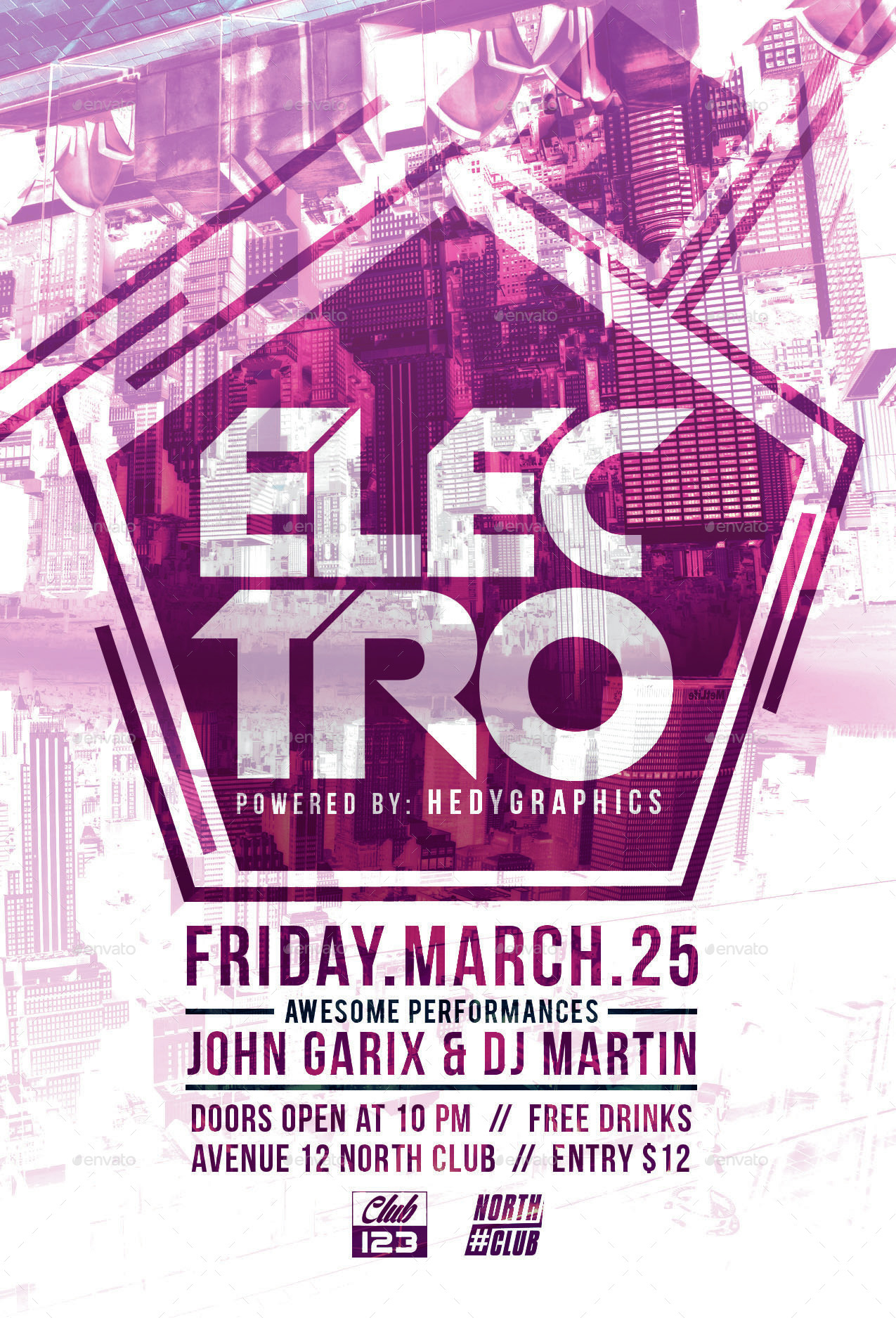 Electro - Flyer Template, Print Templates | GraphicRiver