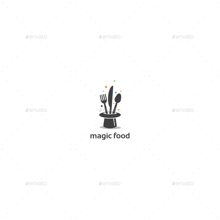 Magic Food Logo, Logo Templates | GraphicRiver
