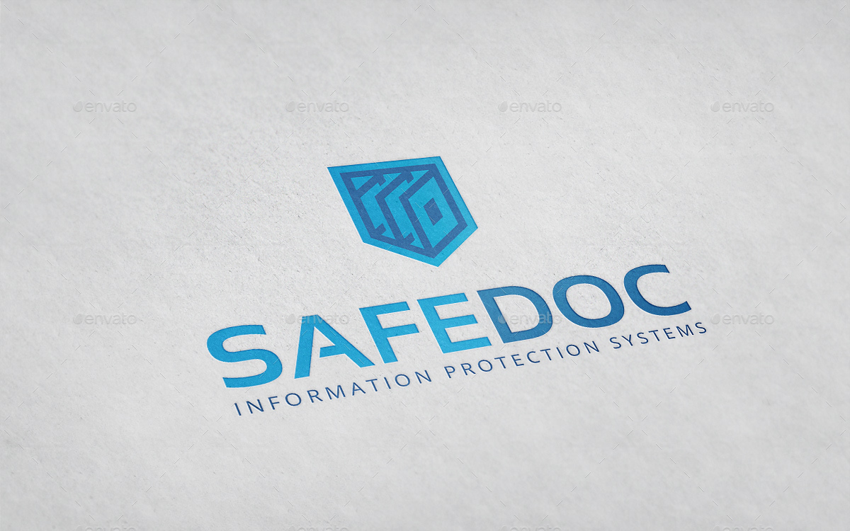 Safedoc Shield Document Logo Template, Logo Templates | GraphicRiver