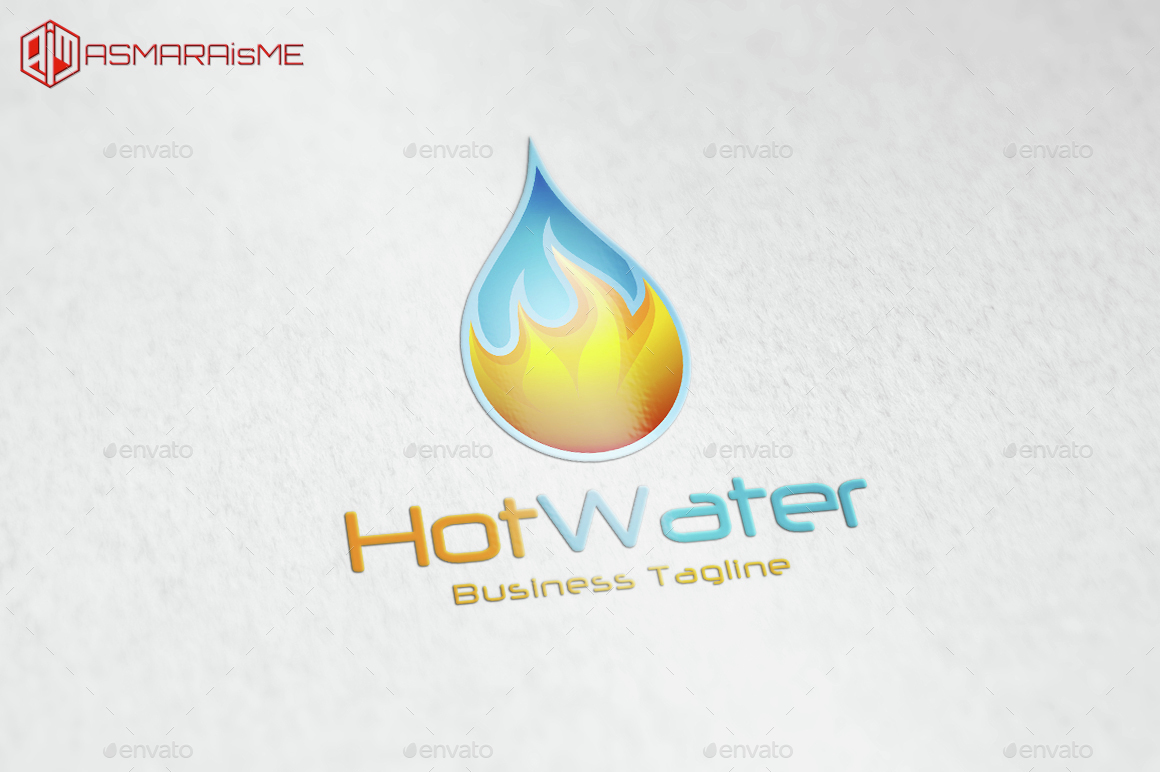 Hot Water - Water Drop Logo, Logo Templates | GraphicRiver