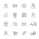 Shopping Line Icons, Icons | GraphicRiver