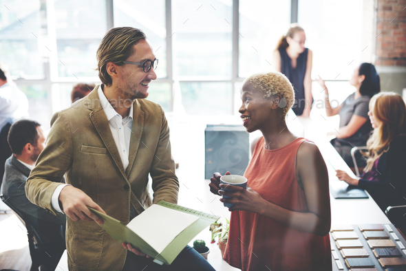 Collaboration Communication Conversation Coworker Concept Stock Photo ...