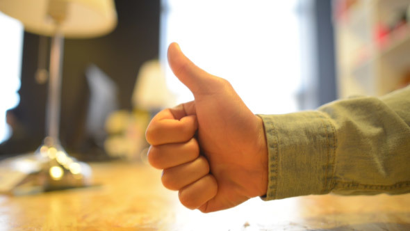 Thumbs Up Gesture, Success, Stock Footage | VideoHive