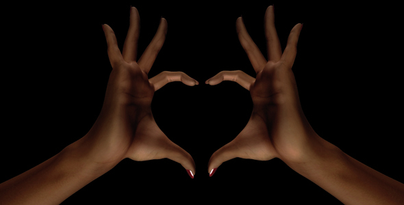 Heart Sign Gesture - Black Woman Hands - II, Motion Graphics | VideoHive